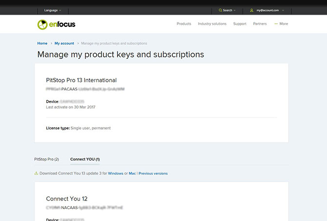 How can I find which product version I am using?